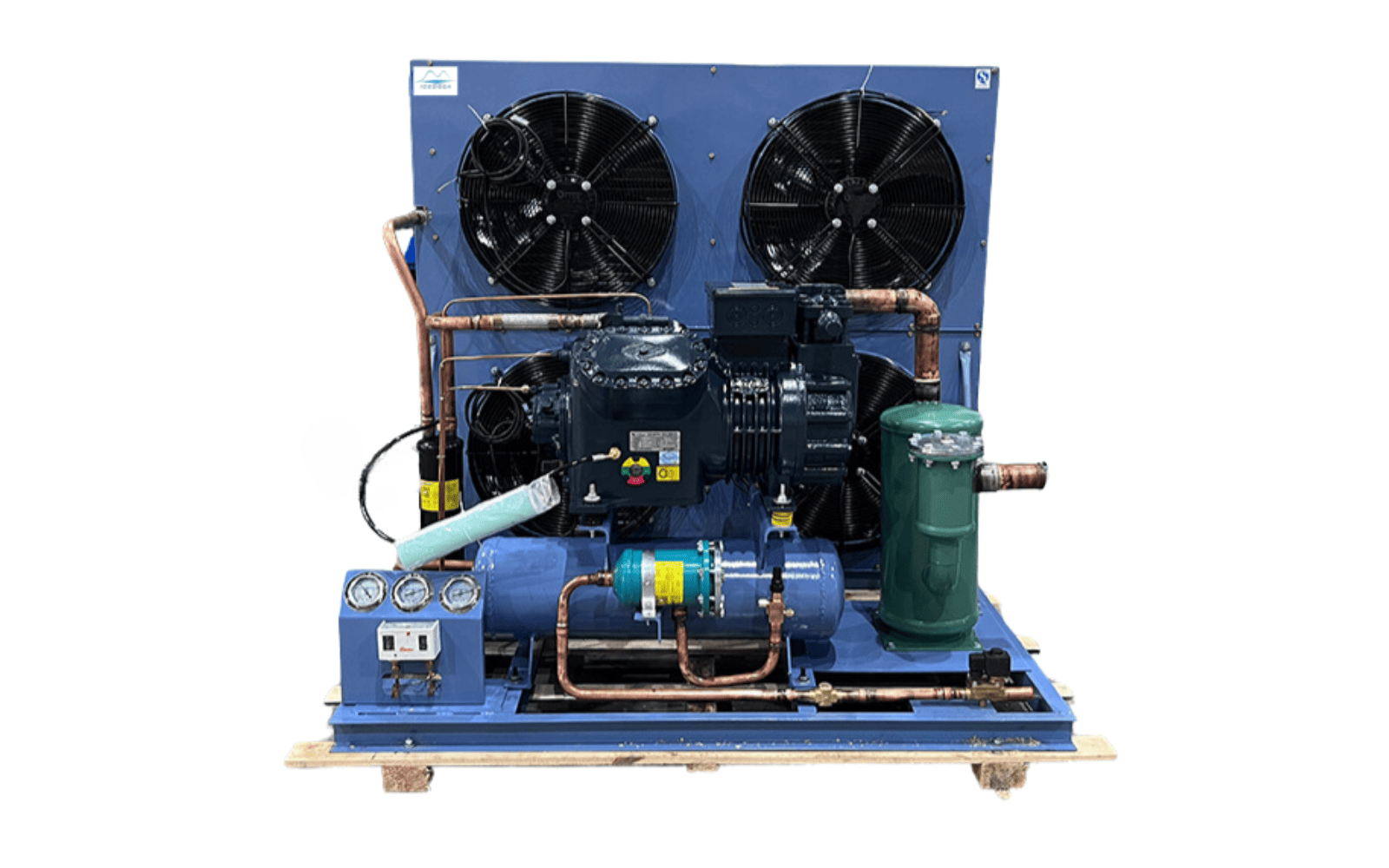 OEM Bitzer Open Type Semi-Hermetic Air Cooled Compressor Condensing ...