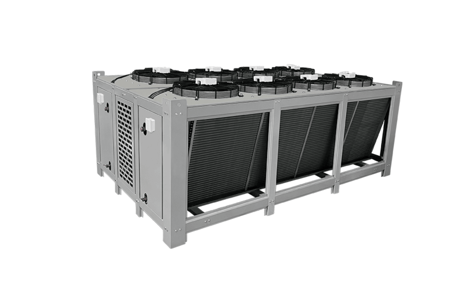 W-Type Dual Fans Air Cooled Condensers For Large Warehouse - ICEDSEA
