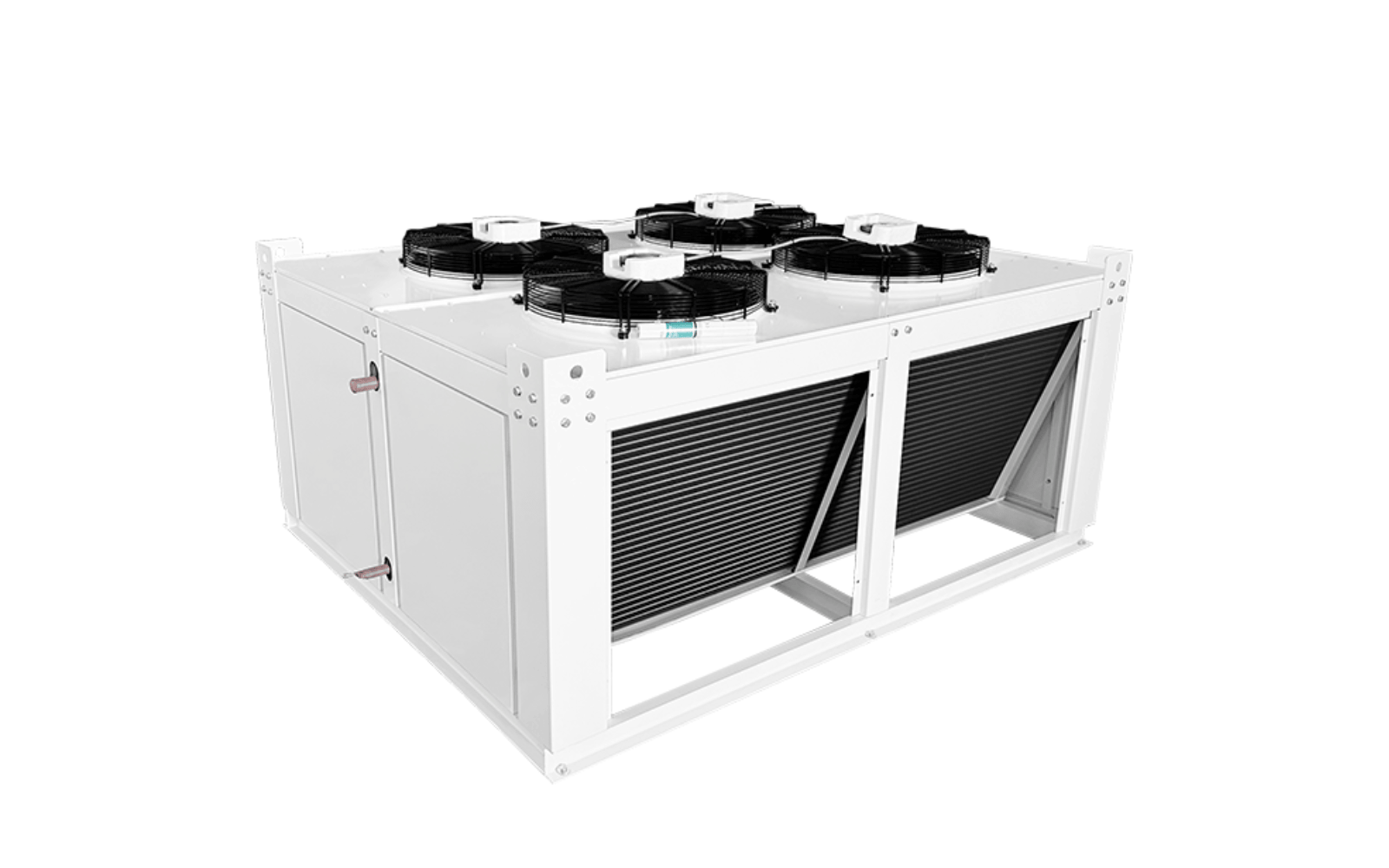 W-Type Dual Fans Air Cooled Condensers For Large Warehouse - ICEDSEA